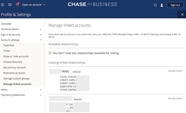 如何关联 Chase 的商业和个人账户 – 美国攻略